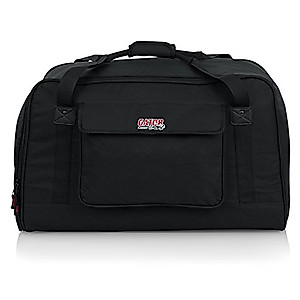 Gator Cases Heavy-Duty Speaker Tote Bag for Compact 12" Speaker Cabinets; Fits QSC K12, Yamaha DXR12 and more (GPA-TOTE12),Black