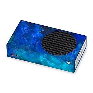 Head Case Designs Officially Licensed LebensArt Blue Malachite Art Mix Matte Vinyl Sticker Gaming Skin Case Cover Compatible with Xbox Series S Console