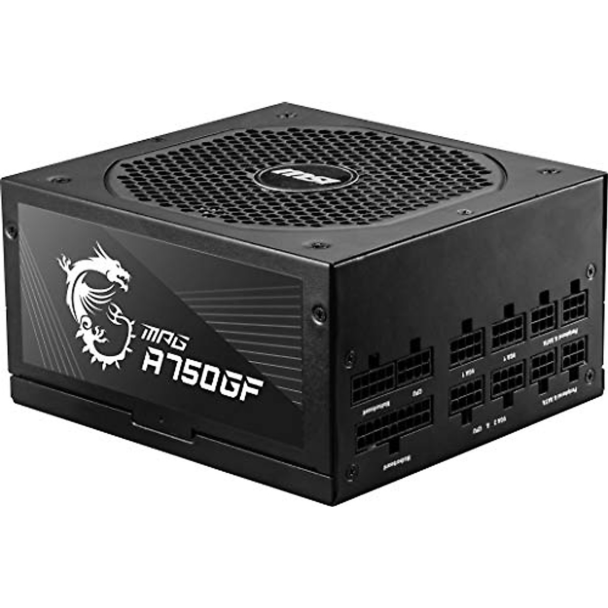 MSI MPG A750GF Gaming Power Supply - Full Modular - 80 PLUS Gold Certified 750W - 100% Japanese 105°C Capacitors - Compact Size - ATX PSU
