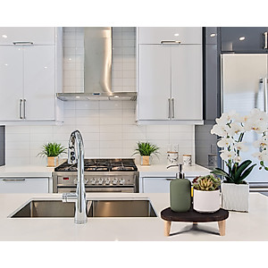 RiLiKar Wooden Risers for Display Decorative Coffee Bar Table Tray Bathroom Countertop Organizer Farmhouse Corner Soap Stand Rustic Wood Pedestal Stand Soap Dispenser Tray - Black