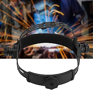 Welding Headband Plastic Welder Mask Adjustable Headgear for Solar Auto Darkening Welding Helmet Replacement Accessories(black)