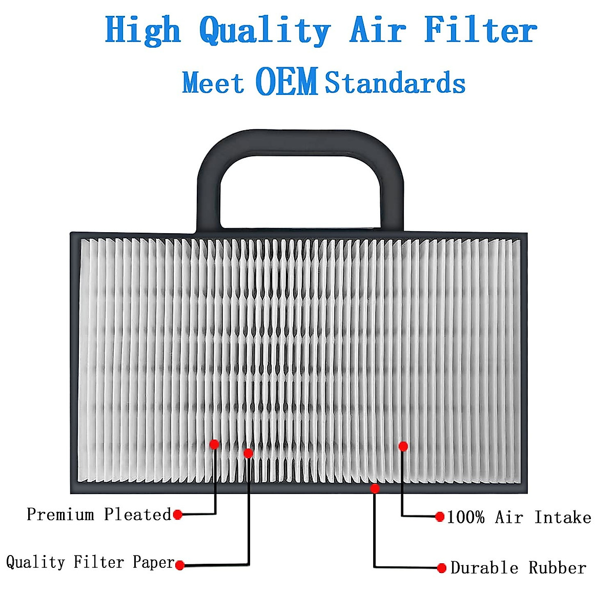 499486S 698754 Air Filter,Compatible with 499486 Lawn Mower Air Filter Cartridge, Fit BS 18-26 HP Intek V-Twins Engine Air cleaner