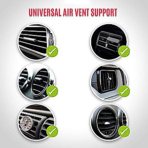 Car Mount Air Vent Cell Phone Holder Pop Cup Suction Car Mount for Collapsible Grip/Socket Mount Dashboard Desk Wall Bracket for GPS Navigation All Smartphones