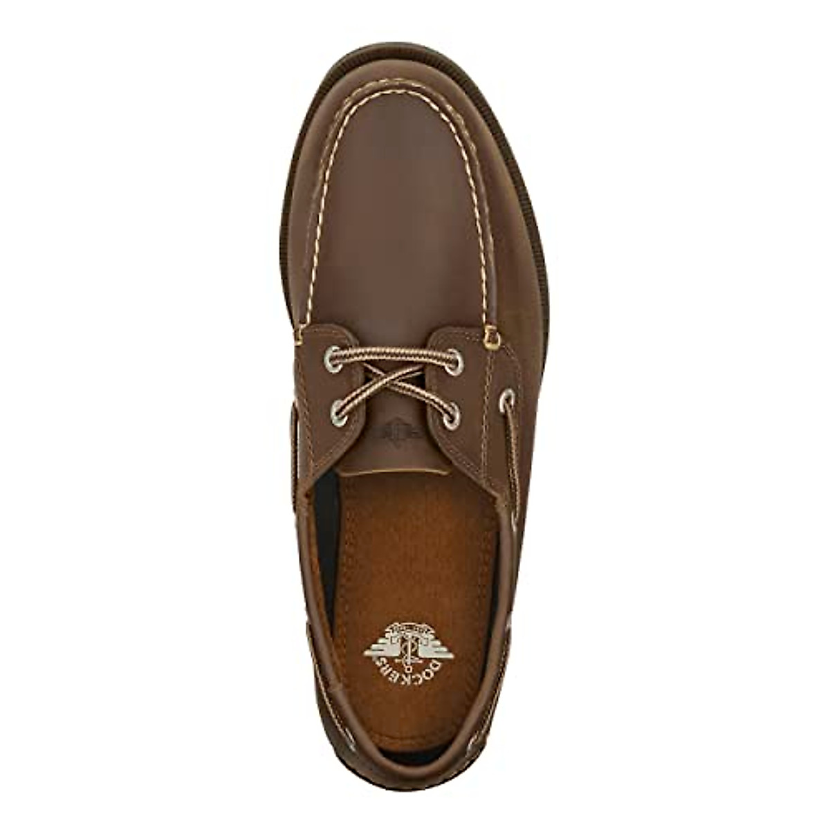 Dockers Men’s Vargas Leather Handsewn Boat Shoe,Rust, 10 M US