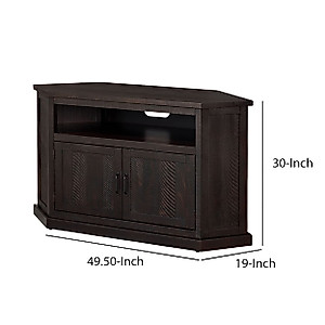Martin Svensson Home TV Stand - Rustic Espresso Entertainment Center - Farmhouse Style - Large Versatile Cabinet Provides Ample Storage