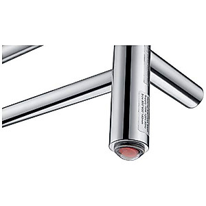 ANZZI Gown 7-Bar Wall Mounted Towel Warmer in Polished Chrome | Energy Efficient 70W Electric Plug in Heated Towel Rack for Bathroom | Stainless Steel Towel Heater Rail Quick Towel Dryer | TW-AZ027CH