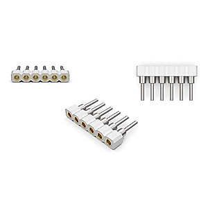 Litcessory 6-Pin to Cut-End Connector for Philips Hue Lightstrip Plus (Solder-On) (10 Pack, White - Standard 6-PIN V3)
