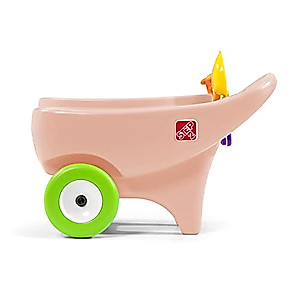 Step2 Springtime Wheelbarrow – Rose Pink – Toddler Role Play Garden Toy – Toddler Wheelbarrow – Perfect Easter Basket Alternative – Ideal for Easter Egg Hunts