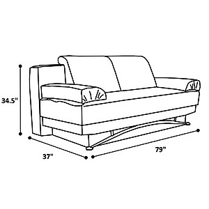Istikbal Multifunctional Furniture Living Room Sofa Bed Fantasy Collection (Valencia Grey)