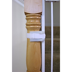 Regalo Extra Tall and Wide 2-in-1 Stairway and Hallway Wall Mounted Baby Gate, Bonus Kit, Includes Banister and Wall Mounting Kit