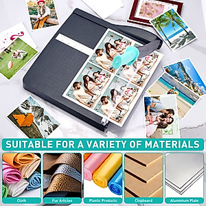 Paper Cutter, Paper Slicer with Safety Guard and Blade Lock, 12" Cut Length Guillotine Paper Cutter with 16 Sheet Capacity, Paper Cutters and Trimmers for Cardstock Cardboard (Gray)