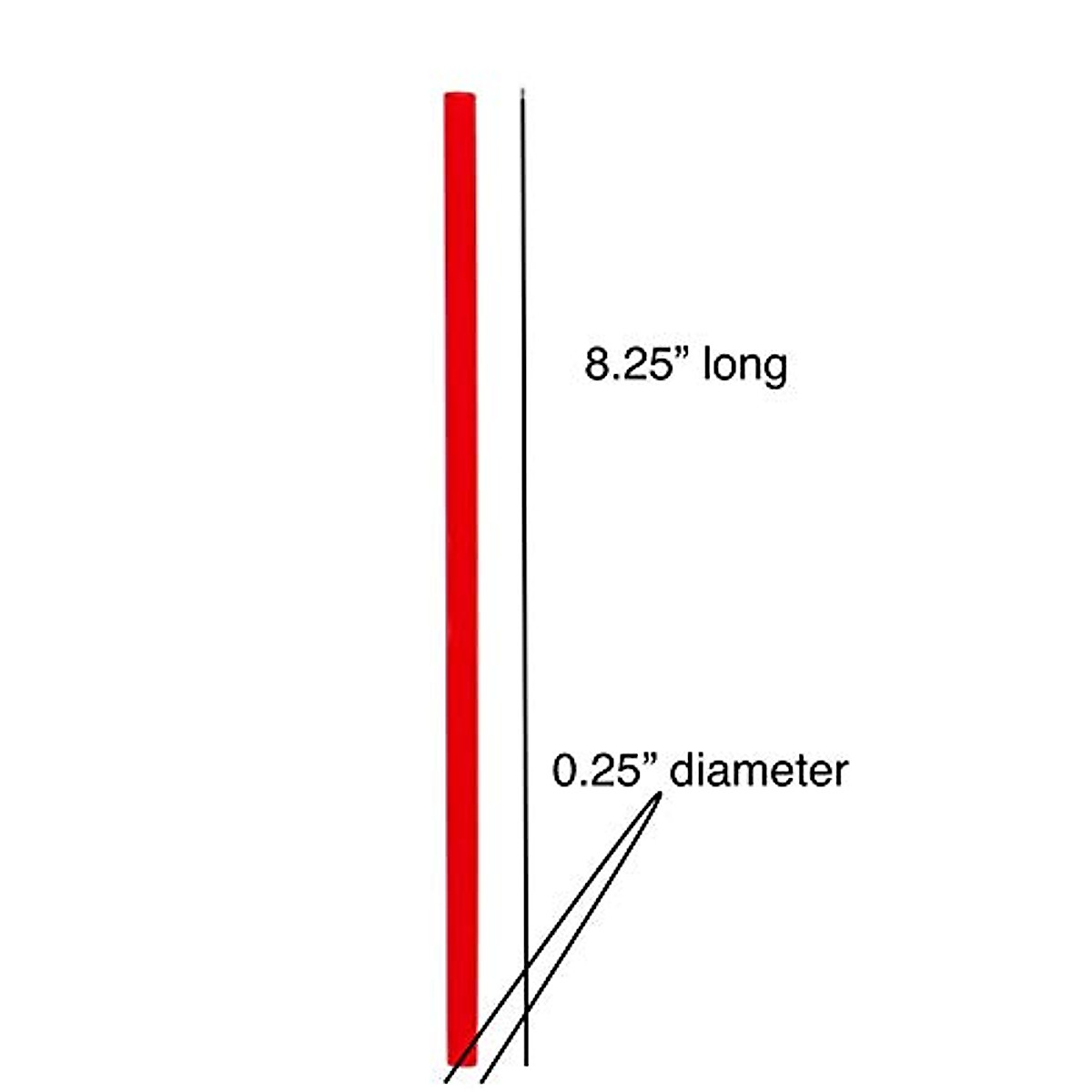 Assorted Colors Plastic Straws (Straight 200 pack)