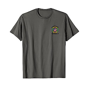 VIETNAM VETERAN - US FLAG / VIETNAM SERVICE RIBBON STAR LOGO T-Shirt