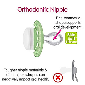 MAM Original, Nipple Shape Helps Promote Healthy Oral Development, 2 Pack, 16+ Months, Peacock