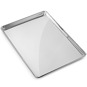 GRIDMANN 18" x 26" Commercial Grade Aluminum Cookie Sheet Baking Tray Pan Full Sheet - 12 Pans
