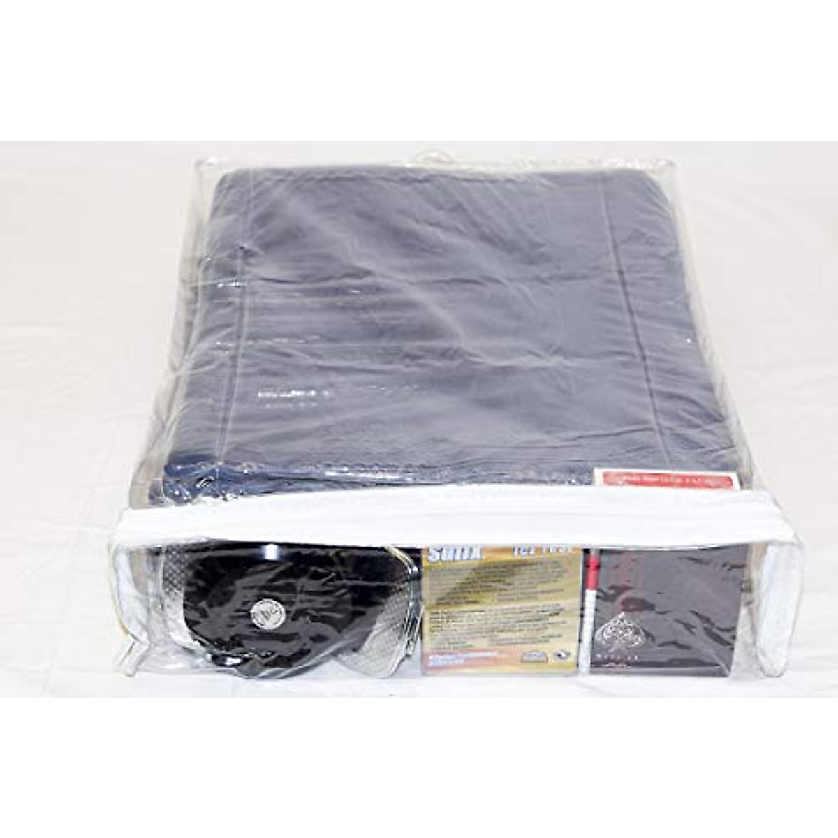 5-Pack Clear Vinyl Zippered Storage Bags 12 x 16 x 3 Inch with Hanger