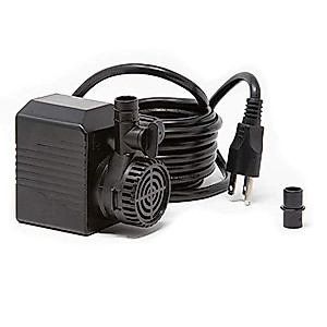 Spaces Places M430AS 430 GPH Auto Shut Pump for Indoor/Outdoor Waterfalls, Gardens, Koi Ponds, and Other Water Features, Black