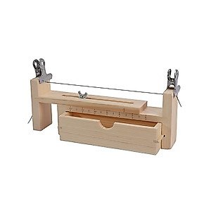 CALIDAKA Jig Bracelet Maker with 4 Pcs Clips, Wood Jig Bracelet Maker U Shape Clear Scale Bracelet, DIY Hand Knitting Bracelet Jig Bracelet Braiding Tool for DIY Crafting Weaving(A)