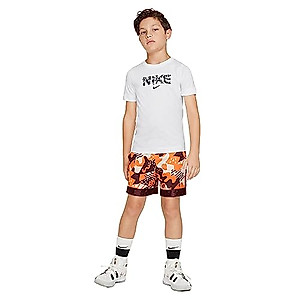 Nike Big Boys' Dri-FIT Elite Basketball Shorts (X-Large, Total Orange/Burgundy Crush)