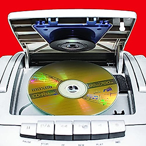 Maxell – 625335, Premium Quality Noise free Surface Playback Recordable CDs 700Mb Storage – 32x, Write Speed 80 minutes - Blank CDs, CD Storage & Reusable Spindle Case Holder – 30 Pack, Gold