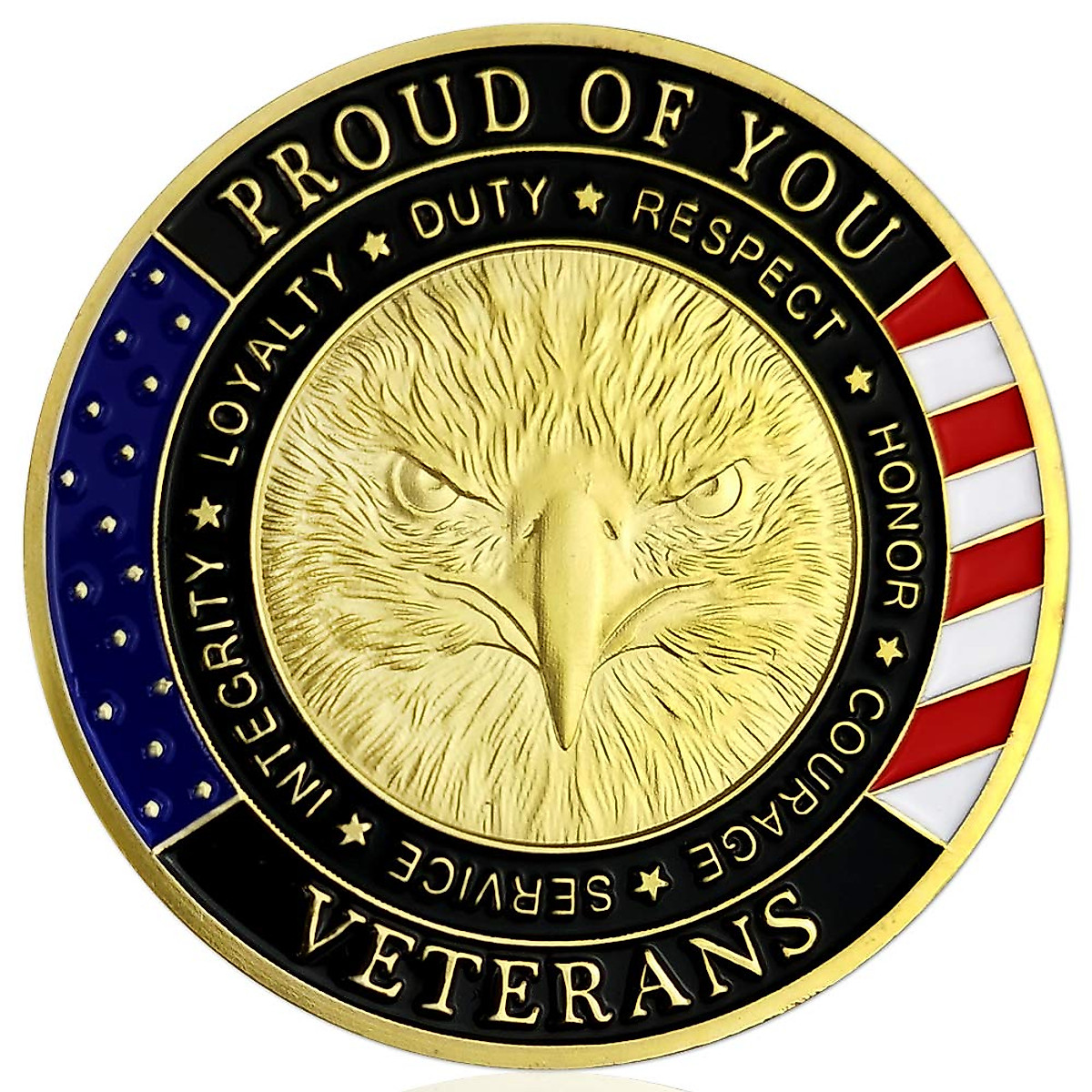 AtSKnSK Thank You for Your Service Military Appreciation Challenge Coin Pack of 10