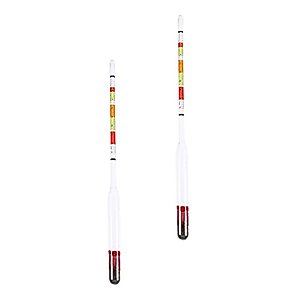 POPETPOP Tester Tester 2pcs Beer Making Hydrometer Triple Scale Hydrometer Hydrometer for Brew Beer Wine Mead Cake Breathalyzer
