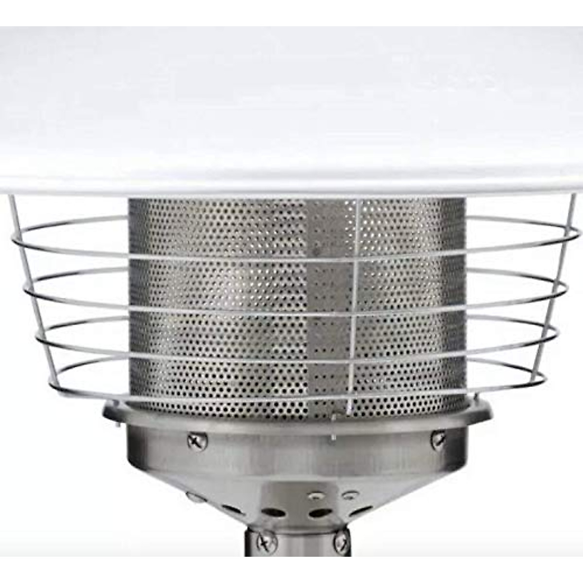 Hampton Bay Tabletop Propane Gas Patio Heater 11,000 BTU Stainless Steel