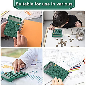 Standard Calculator 12 Digit,6.2 * 4.2in Desktop Large Display and Buttons,Calculator with Large LCD Display for Office,School, Home & Business Use,Automatic Sleep,15 °Tilt Screen (Green)