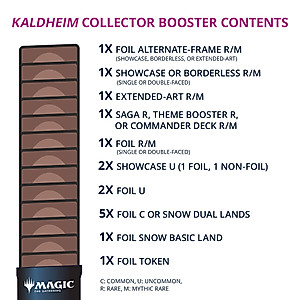 Magic: The Gathering Kaldheim Collector Booster Pack | 15 Magic Cards