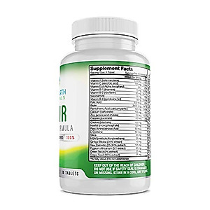 Hair Growth Vitamin Formula to Help Support Thick Full Strong Healthy Hair Follicles & Eyelashes! May Also Help With Hair Breakage Hair Loss Heat Damage for Men & Women
