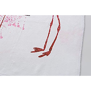 Gbrand Pink Flamingo Face Towel Microfiber Print Soft Guest Home Decoration Flamingo Hand Towels Multipurpose for Bathroom, Hotel, Gym, Swimming and Spa (13.7 X 29.5 inch)