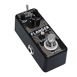 Koogo Guitar Flanger Pedal for Analog Flanger Effect Pedals Classic Metallic Flanger Sounds Effect As Ture Tone 2 Modes Best Retro Sound Effector