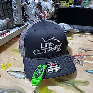 LINE CUTTERZ Patented Dual Hybrid Ceramic Cutter + Stainless Steel Micro Scissors Fishing Line Clipper - Glow-in-the-Dark