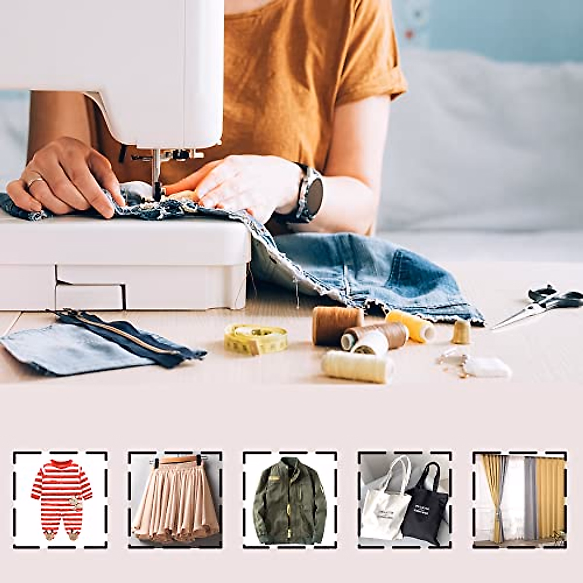 60Pcs Sewing Machine Needles Set Universal Standard Needle for Singer, Brother, Janome, Varmax, Home Sewing Machines Needles in Size HAX1 65/9, 75/11, 80/12, 90/14, 100/16, 110/18