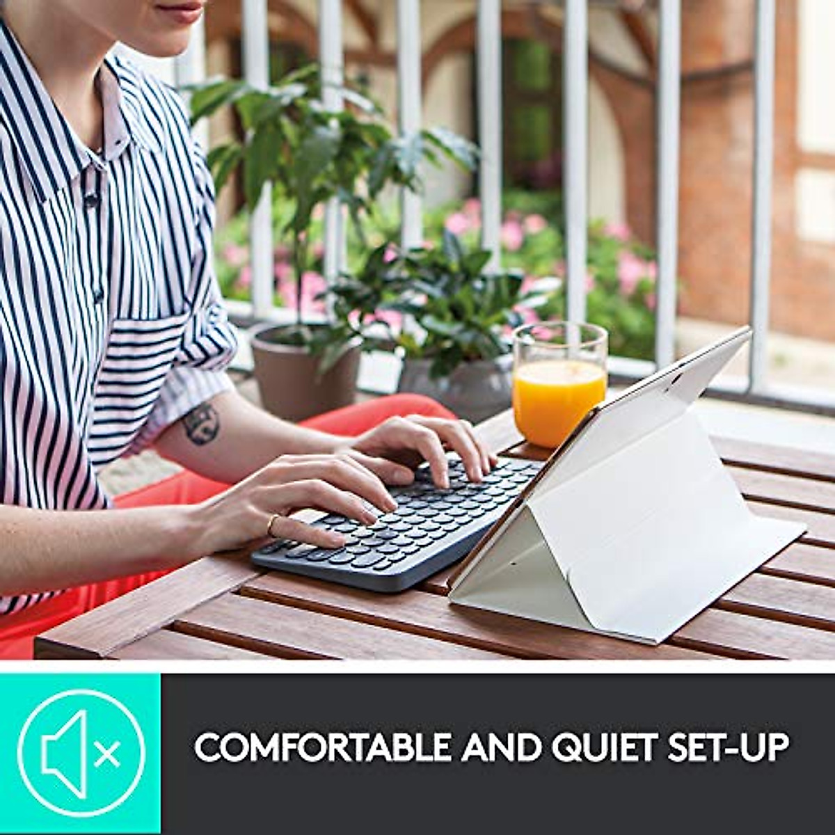 Logitech K380 + M350 Wireless Keyboard and Mouse Combo - Slim Portable Design, Quiet Clicks, Long Battery Life, Bluetooth, Easy-Switch, Windows, Mac, iPadOS, Chrome OS Compatible - Dark Grey