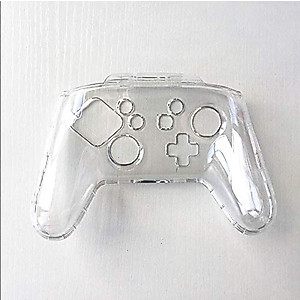 Transparent Clear Hard Crystal Case Protective Cover Shell Skin for Nintend Switch Pro Controller Gamepad Protector