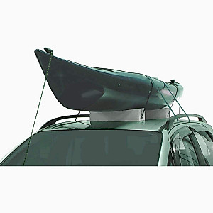 WOOWAVE Kayak Carrier Deluxe Carrier Kit Universal Soft Standard Foam Block for Roof Racks Car-Top Replacement with Tie-Downs, 12 inches