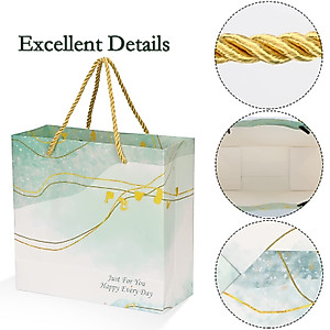 Classycoo Gift Bags, 8 piece Colorful large gift bags with handle, hard and waterproof, 11.8 x 4.7 x 10.6 inch, fit for Birthdays, Mothers Day, Anniversary, Bridal Showers and More - 2 Colors