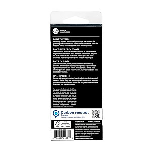 Tweezerman Stainless Steel Point Tweezer - Eyebrow Precision Tweezers, Facial and Ingrown Hair Removal (Rose Gold)