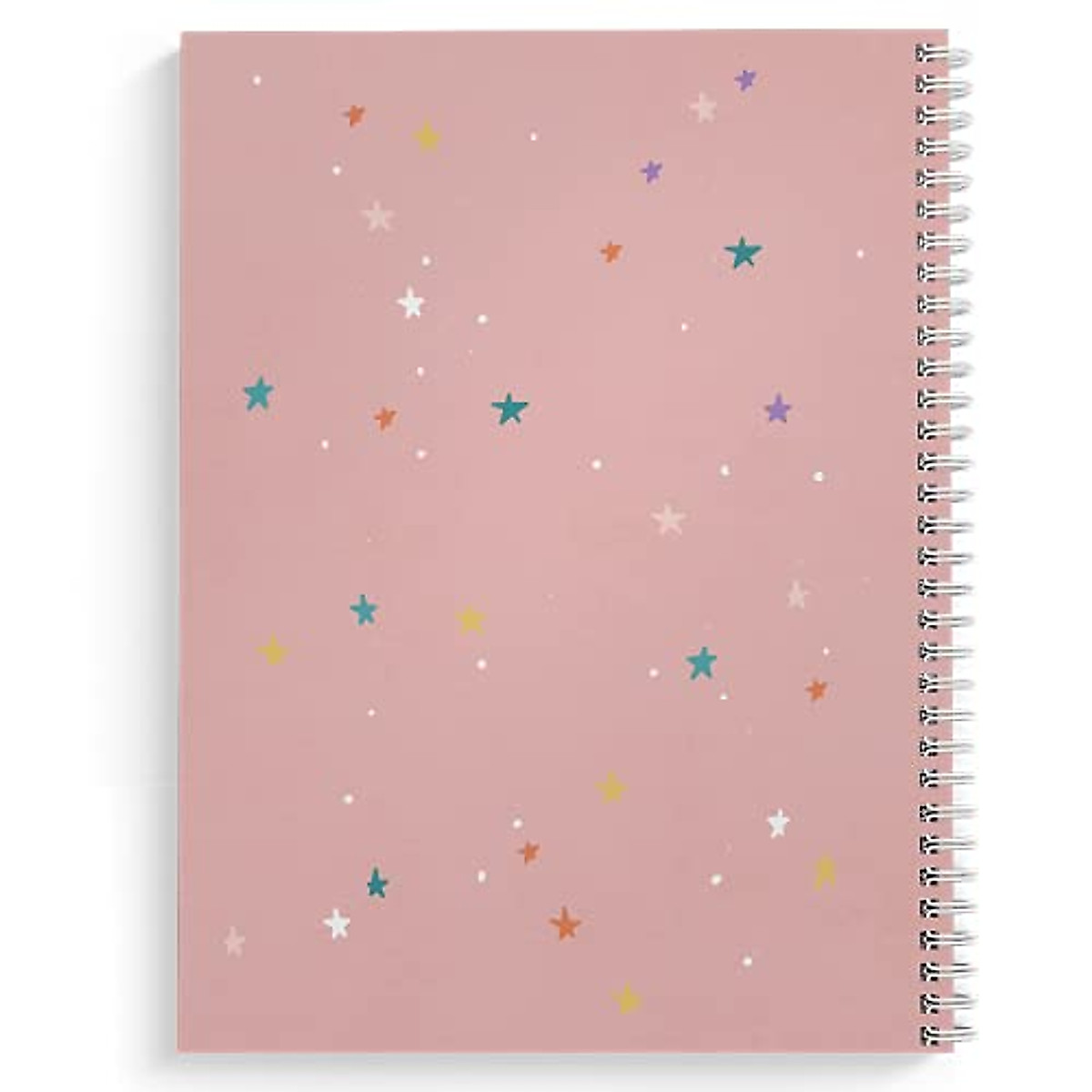 Softcover Made of Magic 8.5" x 11" Motivational Spiral Notebook/Journal, 120 Wide Ruled Pages, Durable Gloss Laminated Cover, White Wire-o Spiral. Made in the USA