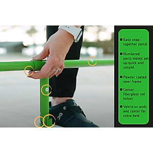 Net Sports Portable Pickleball Net Regulation Size 22 FT Pickle Ball Net for Driveway | Carry Pickleball Bag Nets and Accessories | Outdoor Pickleball Training Aids and Practice w/Easy Instructions