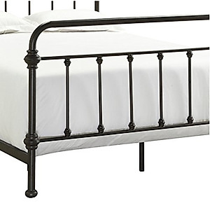 Giselle Antique Dark Bronze Graceful Lines Victorian Iron Metal Bed (Full Size)
