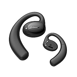 VIDONN Open Ear Headphones Wireless Bluetooth 5.2 OpenBuds T2 Sport Open Earbuds Non Bone Conduction with Earhook and Charging Case for Sports Running Headphones Exercise Around Ea (Black)