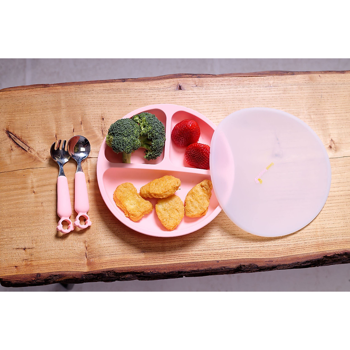 Sweet Snugglez toddler plates, suction plates for babies, 100% Silicone baby plates, baby led weaning supplies, suction plates for babies, silicone grip dish, baby led weaning plate