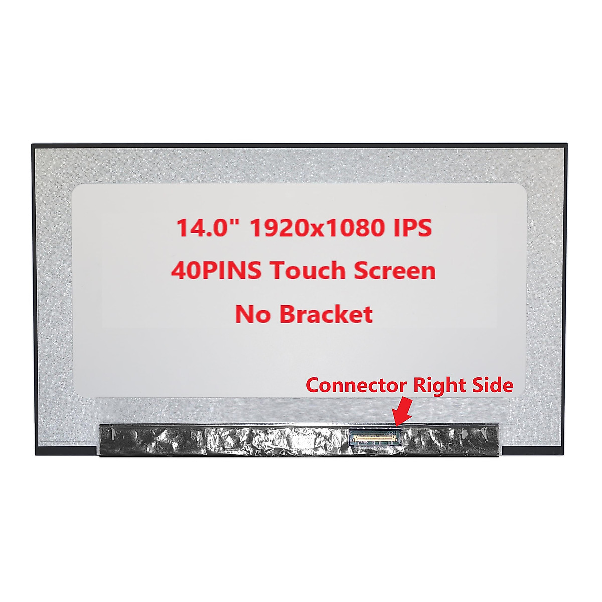FULLCOM New 14 inch Screen Compatible with N140HCN-G53 IPS Narrow Edge 1920X1080 40PIN Matte Replacement Screens