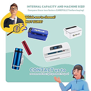 CGOLDENWALL Insulin Cooler Travel Case 7 * 2.9 * 1.2In Medicine Refrigerator with 2-8 ℃ Intelligent Constant Temperature, Alarm System & LED Display, for Car, Home, Travel