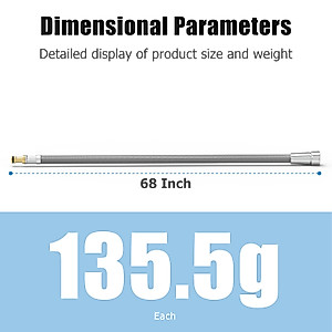 Compatible with Moen Faucet 150259 Pull Down Hose Replacenent Kit, Kitchen Faucet Pull Down Kitchen Faucet Replacement Part 187108, 1-Pack Gray