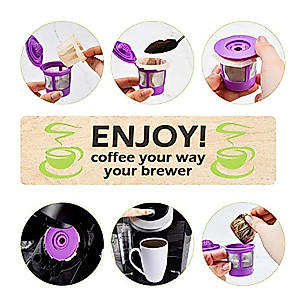 CAPMESSO Disposable Coffee Paper Filters Replacement Kerig Filter Compatible with Reusable Single Serve Pods Keurg Coffee Maker- 600 Count (Natural)