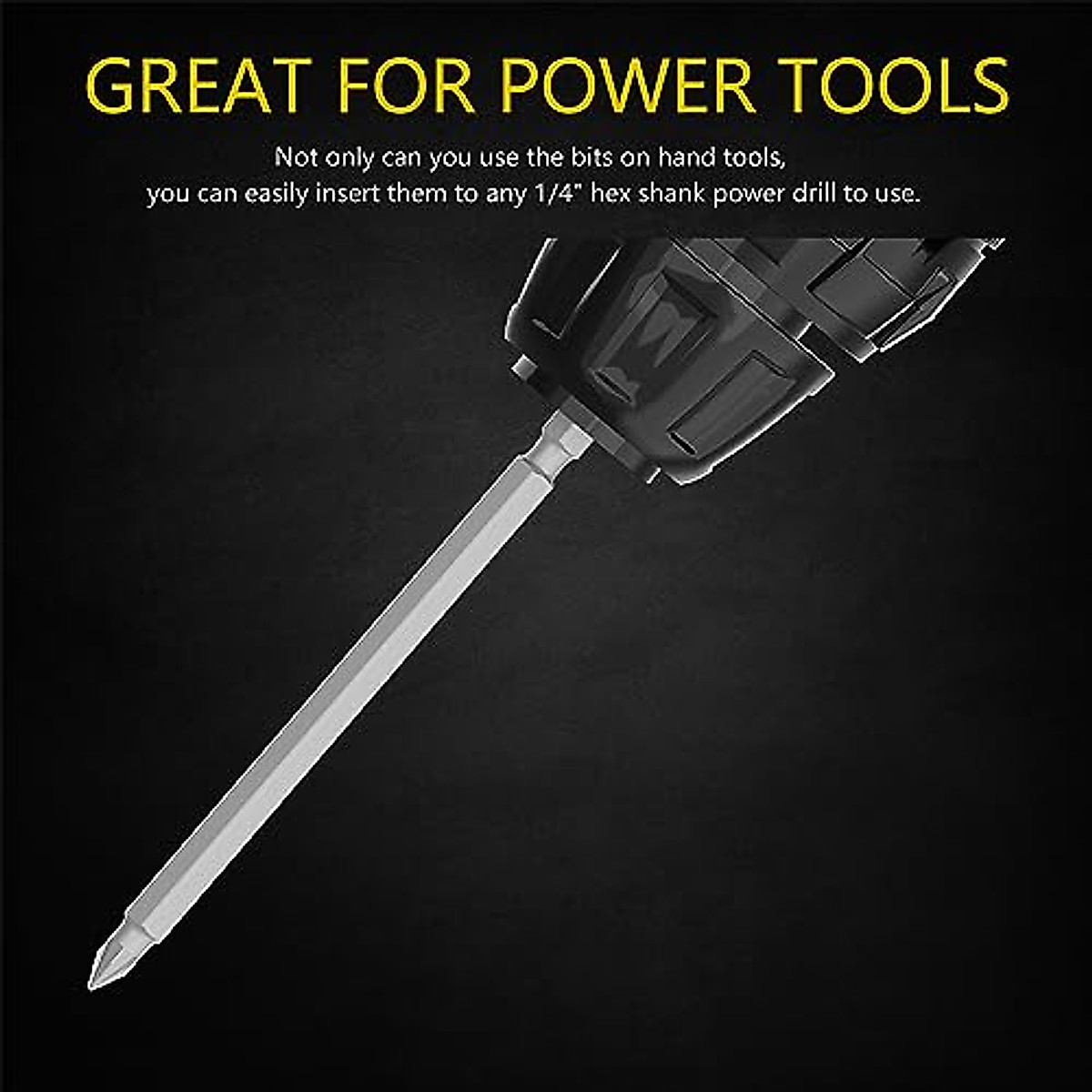 Renekton Security Power Bit Set, 1/4" Shank, 3" Length,Premium Cr-V Steel, 32 Piece