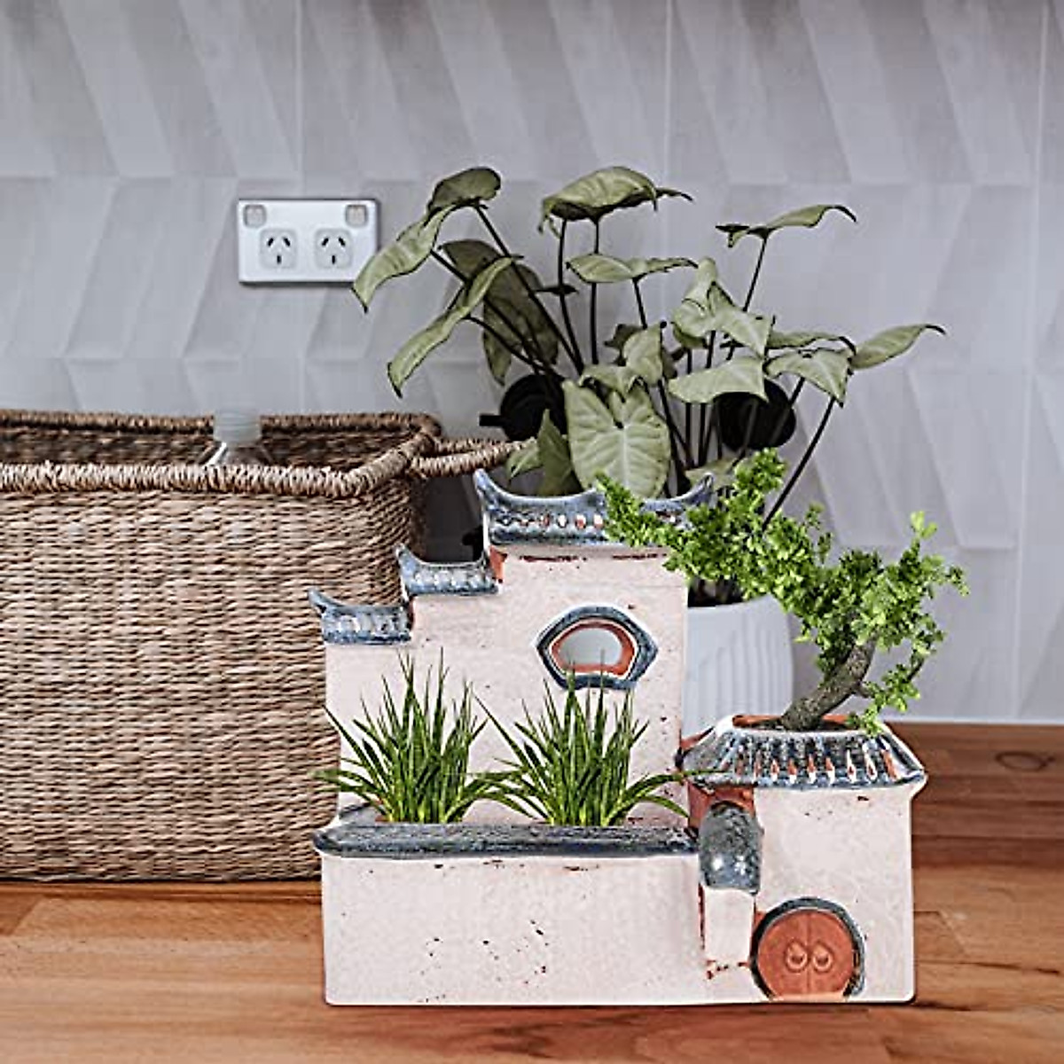 YARNOW Flowerpot Ceramic Pots Planters for Indoor Plants Plant Pot Planter Cute Flower Pots Ceramic House Planter Pots for Indoor Plants Bonsai Succulent Pot Ceramics Household